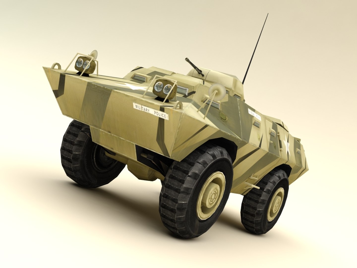 M706 V-100 Commando 3d Model