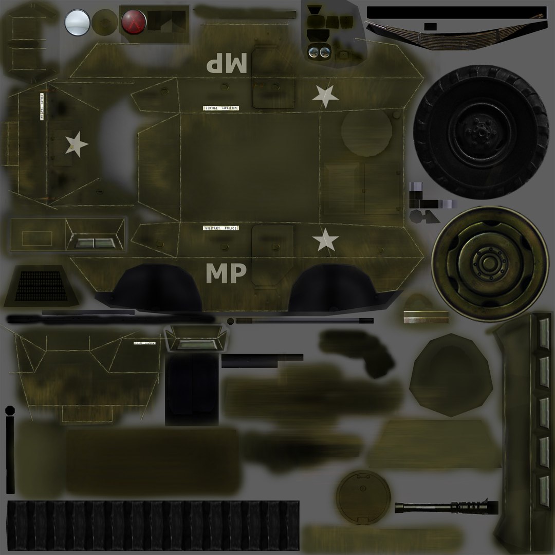 M706 V-100 Commando 3d Model