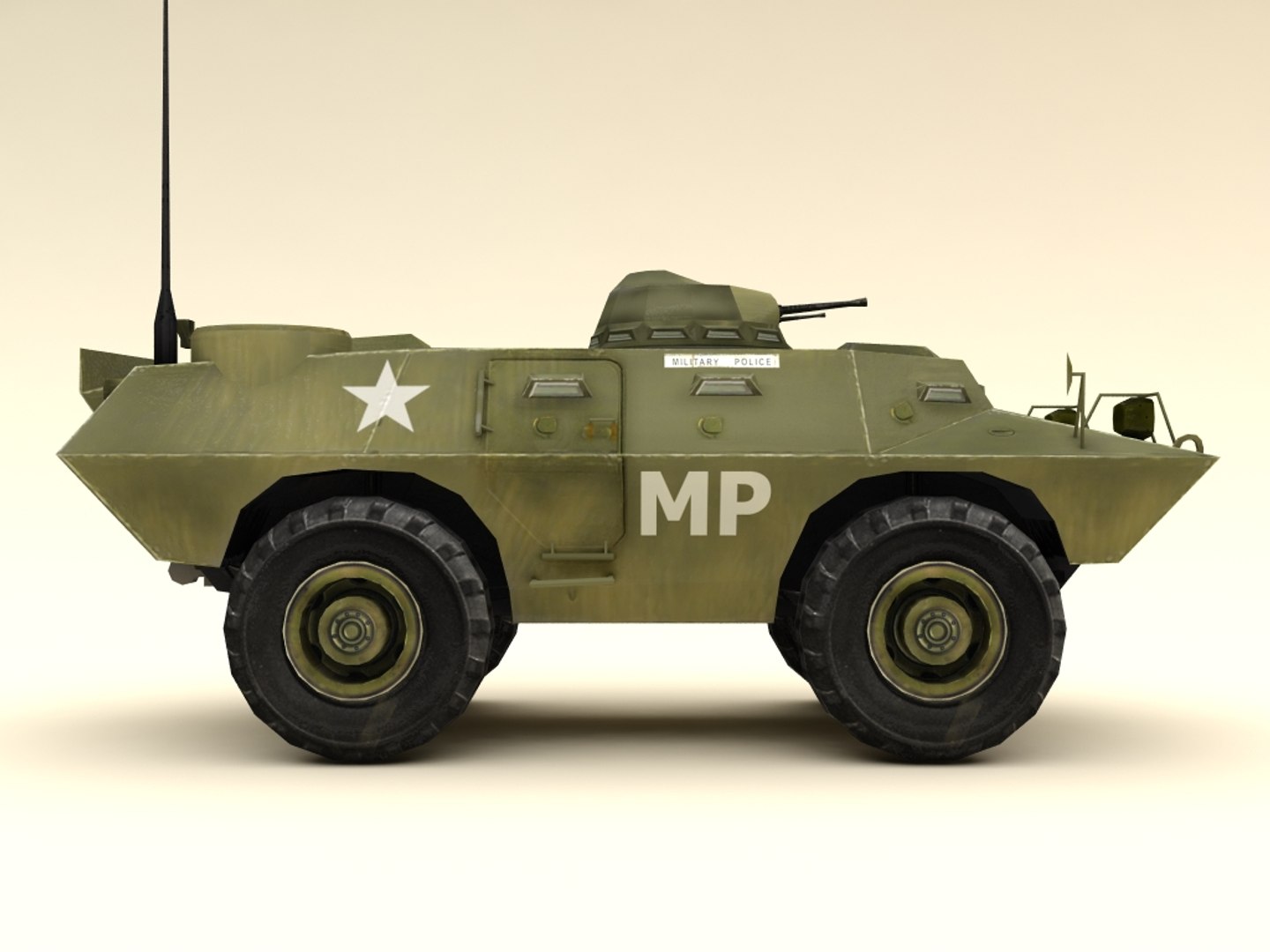 M706 V-100 Commando 3d Model