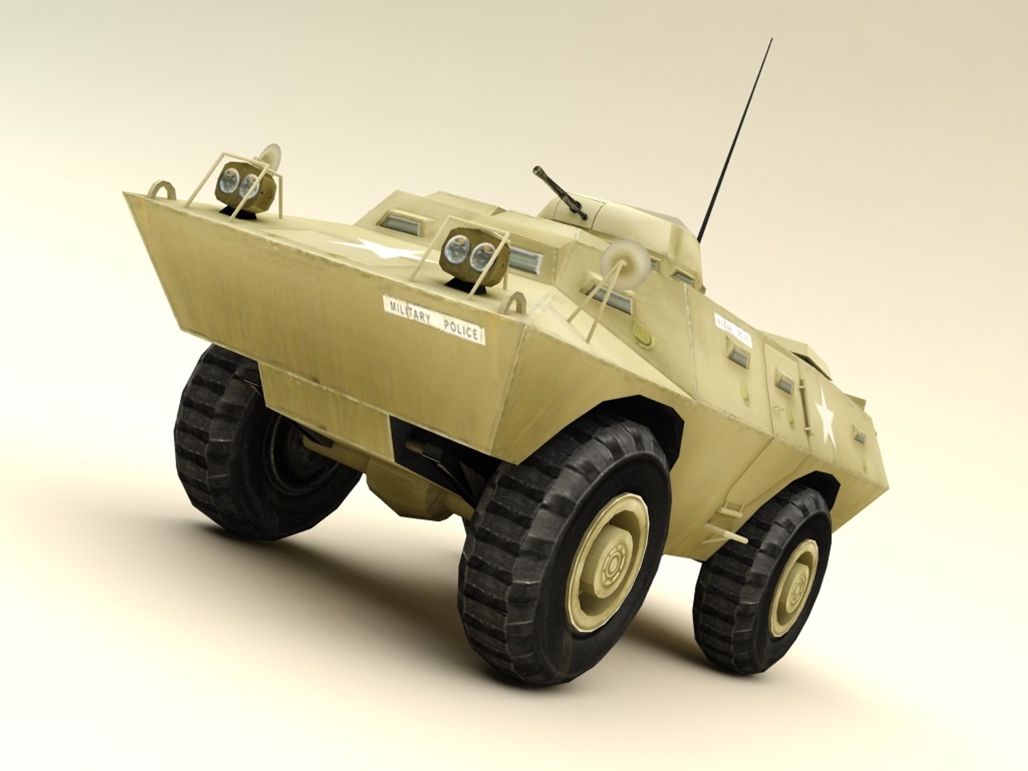 M706 V-100 Commando 3d Model