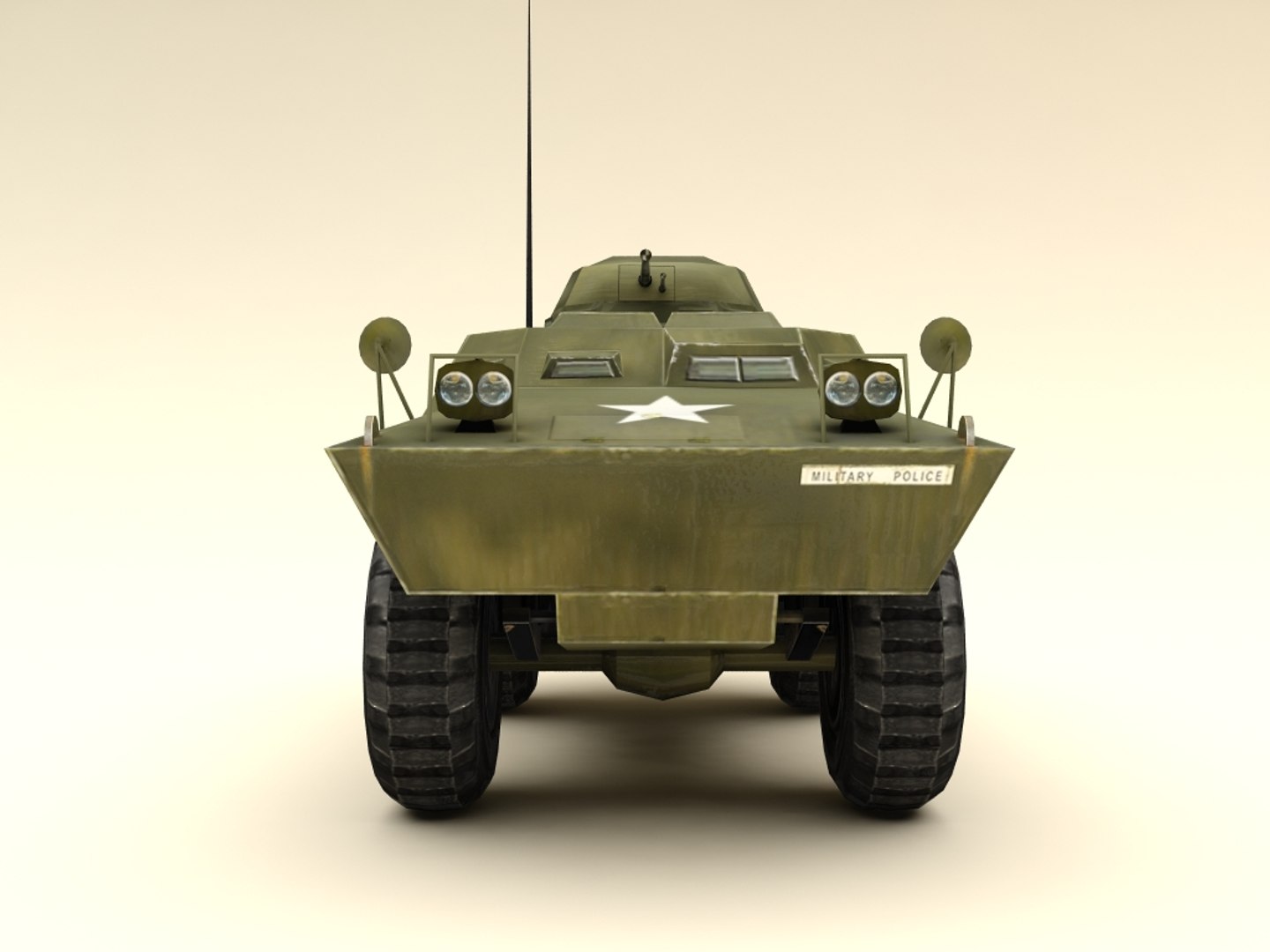 M706 V-100 Commando 3d Model