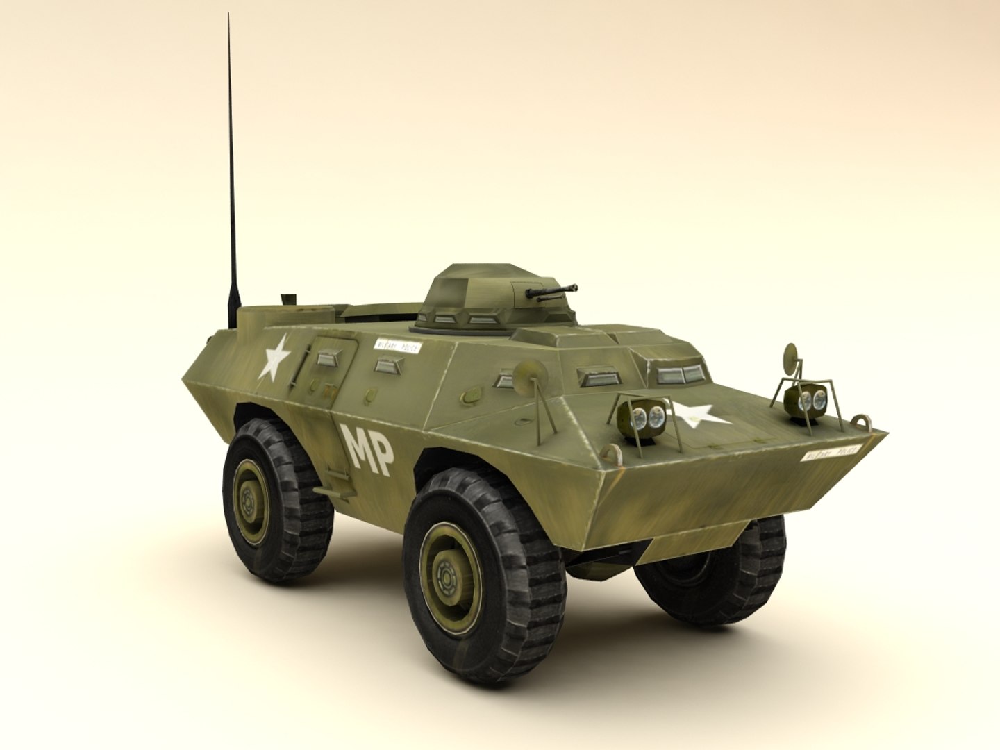 M706 V-100 Commando 3d Model