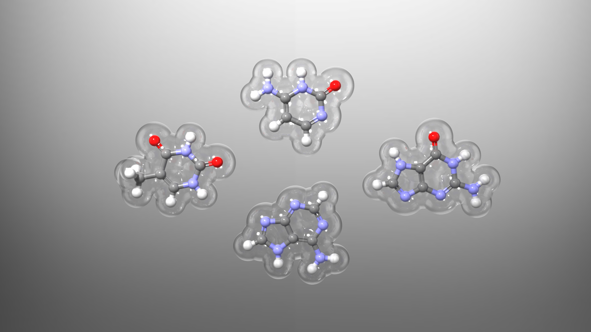 ACGT Nucleobases 3D - TurboSquid 2043725