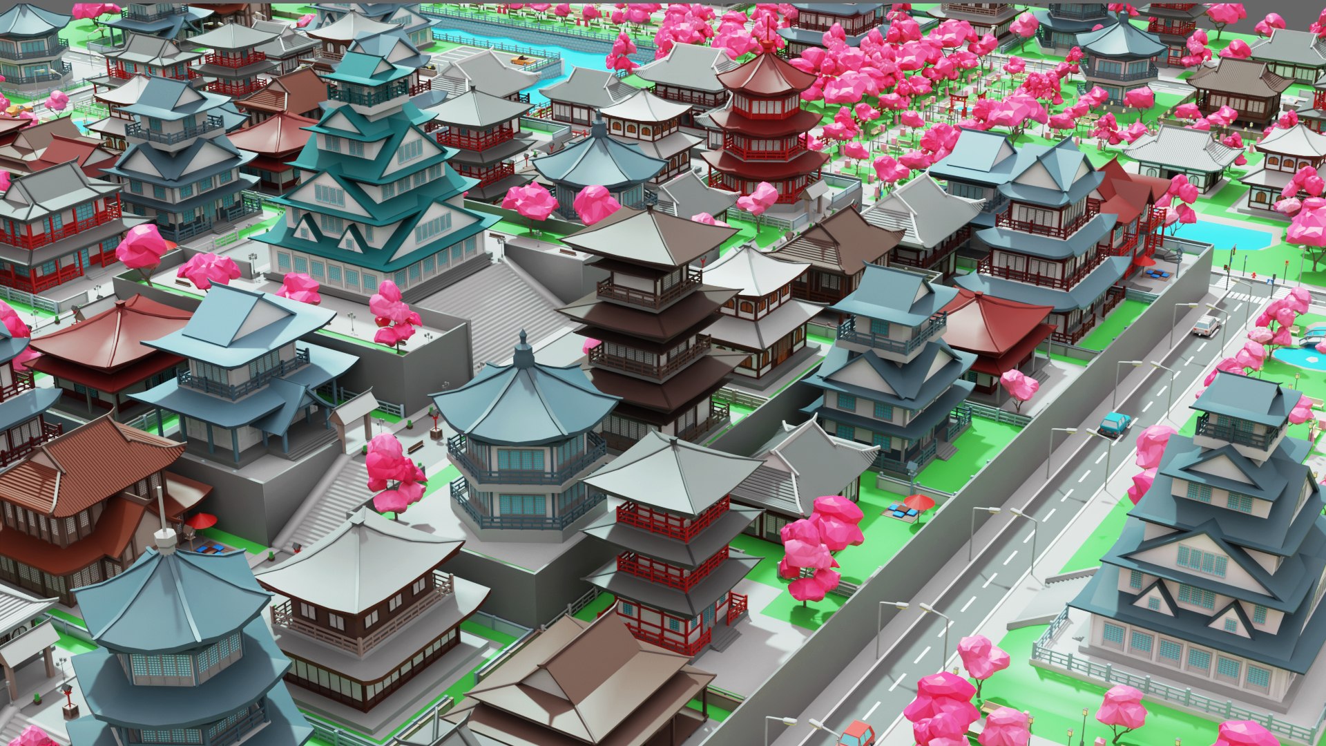 3D City Japan - TurboSquid 1828283