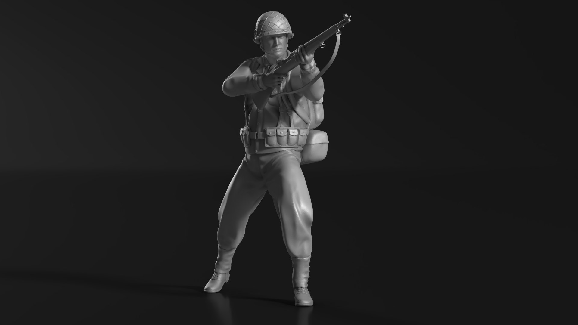 3D Model WWII Soldier Set 03 - TurboSquid 2148884