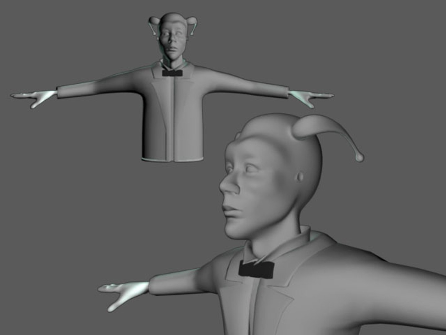 3d torso character human