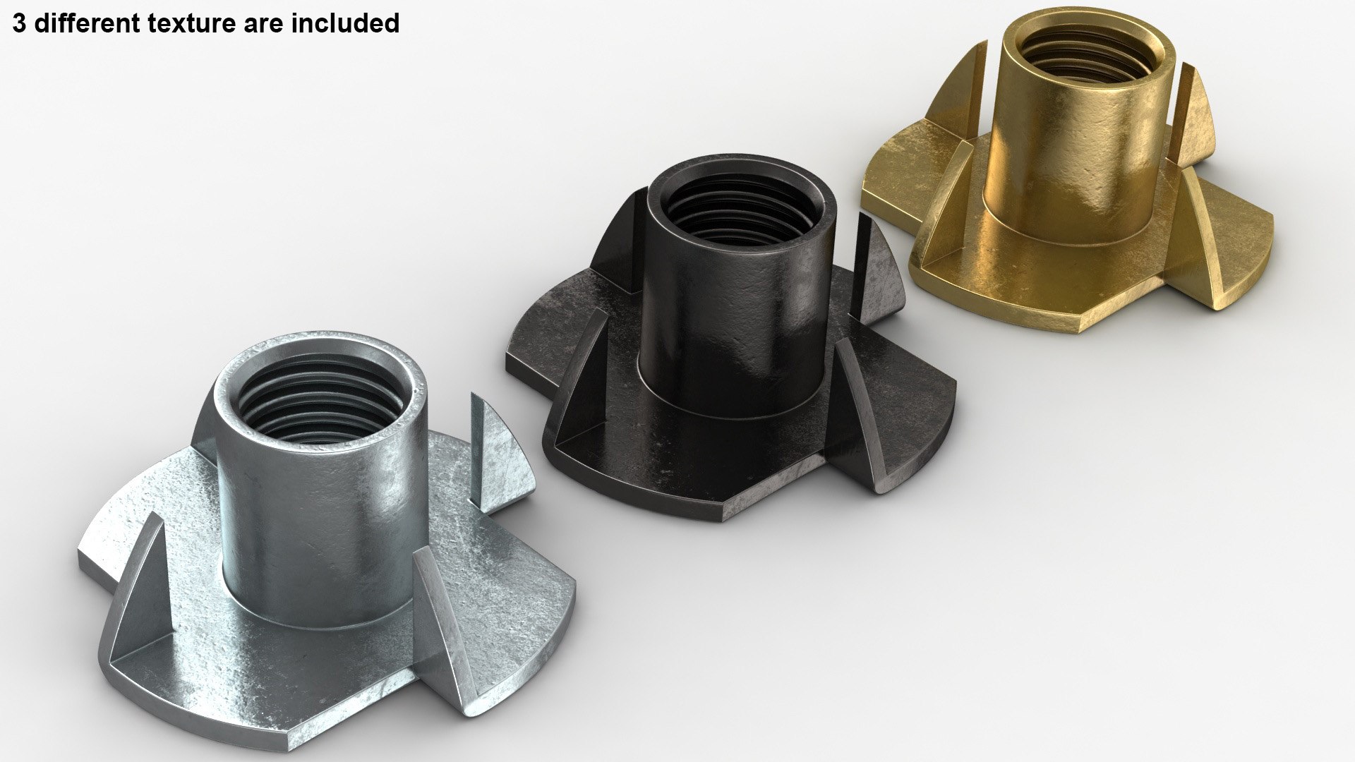 3D Tee Nut - TurboSquid 1665223