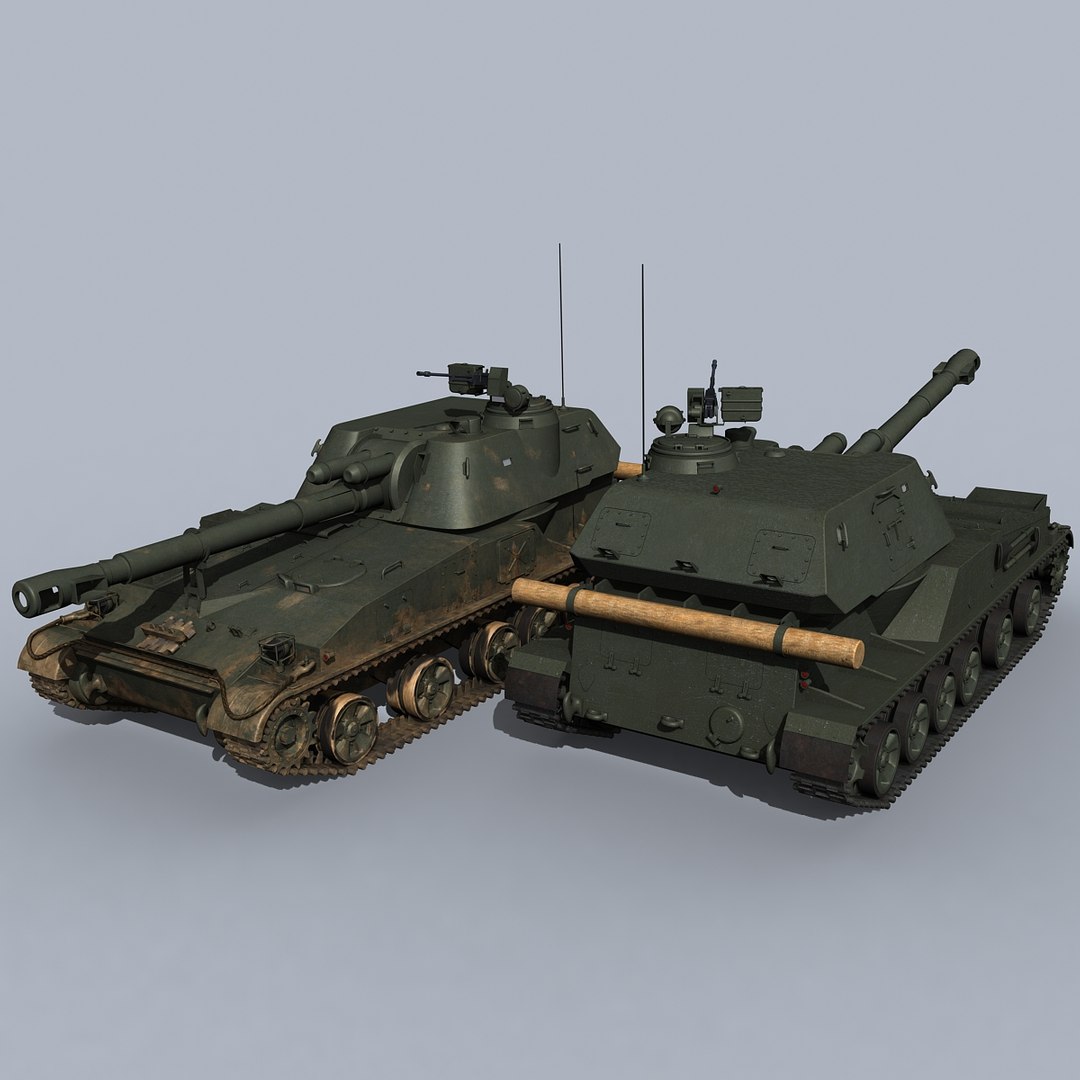 3d model 2s3 akatsiya