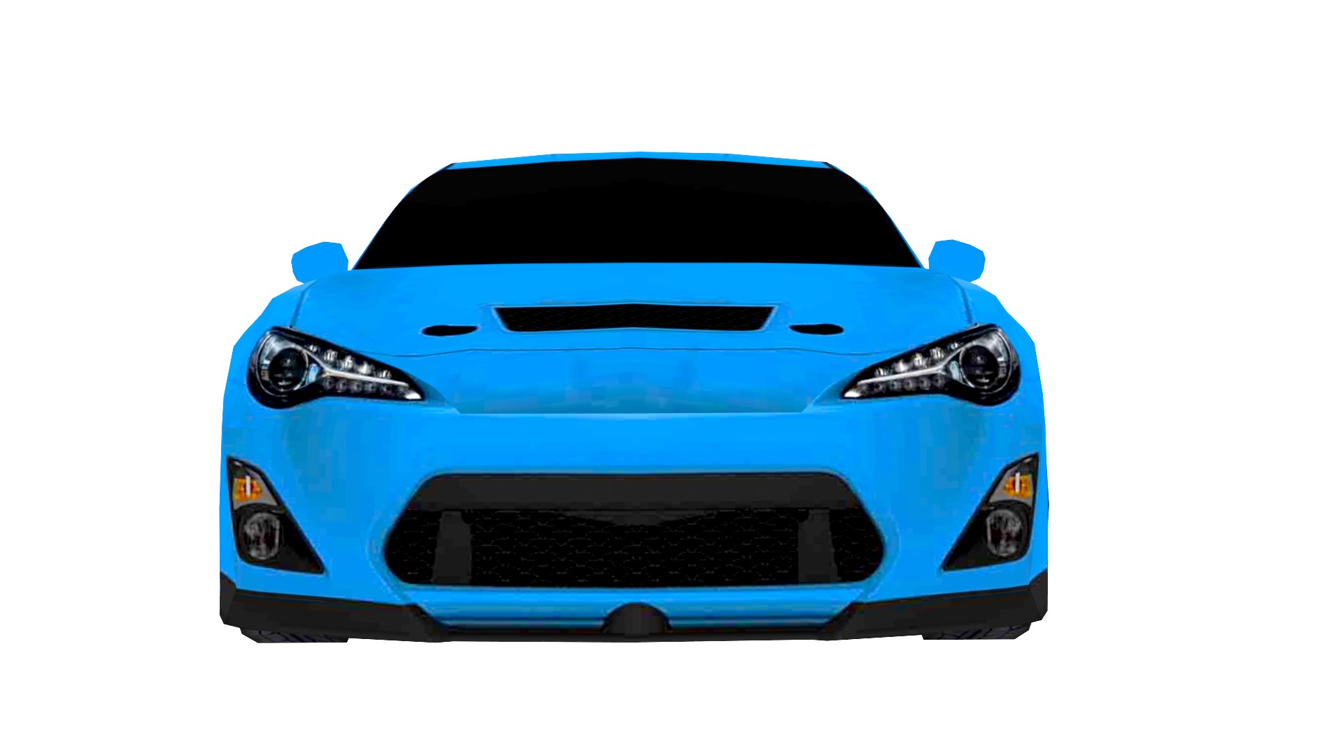 3D Blue Car - TurboSquid 2380908