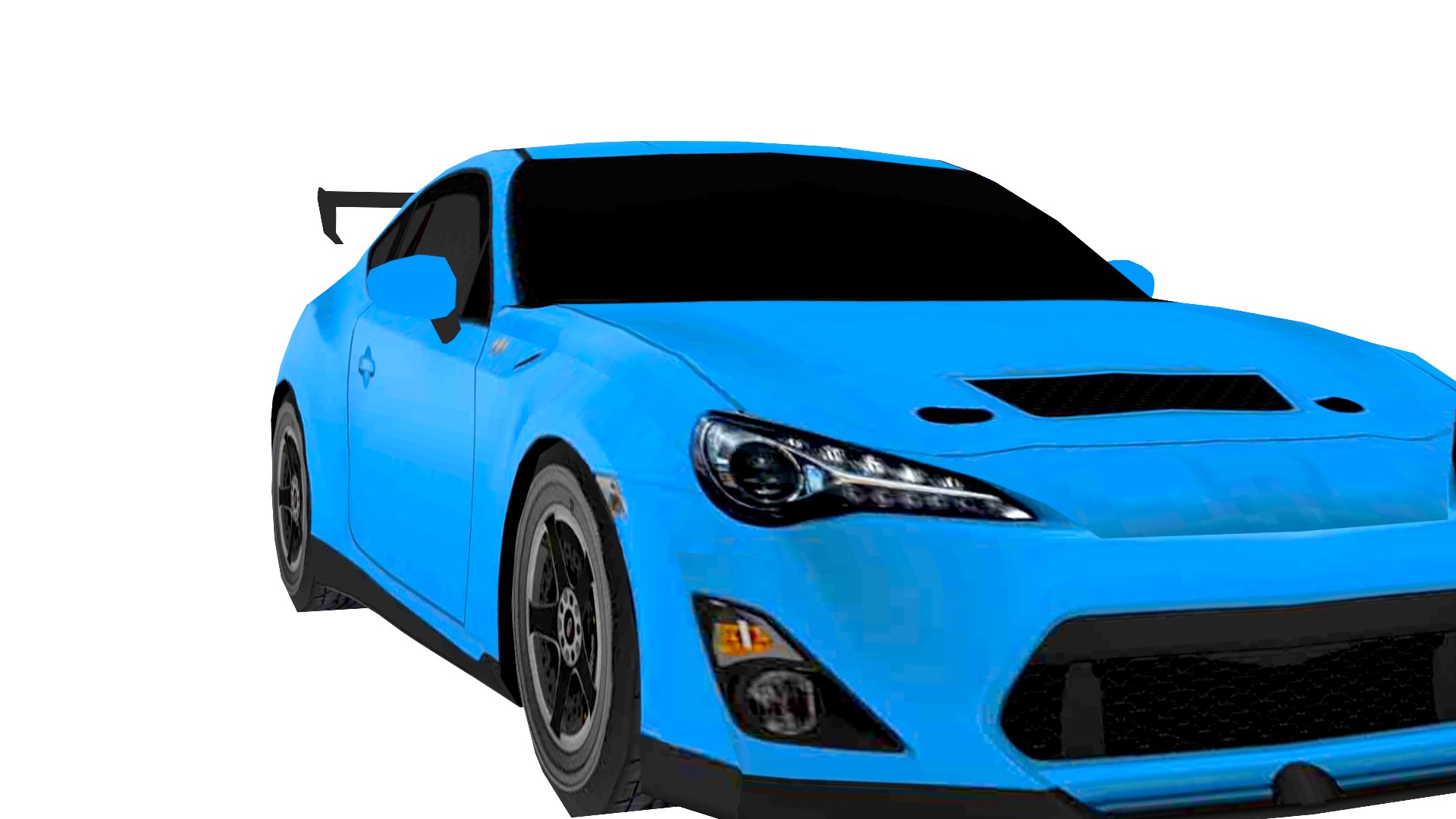 3D Blue Car - TurboSquid 2380908