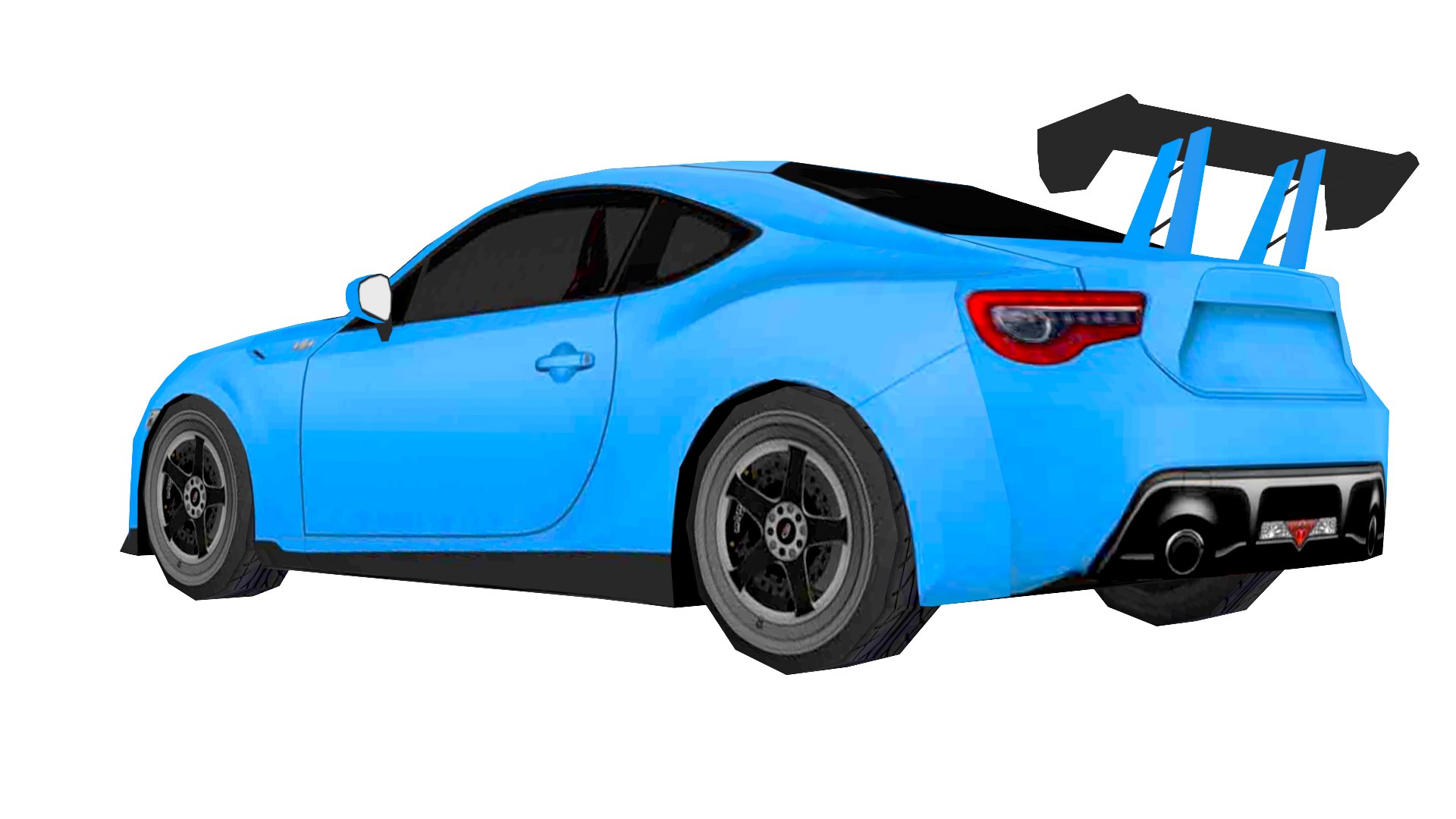 3D Blue Car - TurboSquid 2380908
