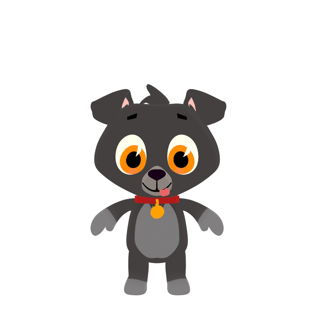 3d dog cartoon
