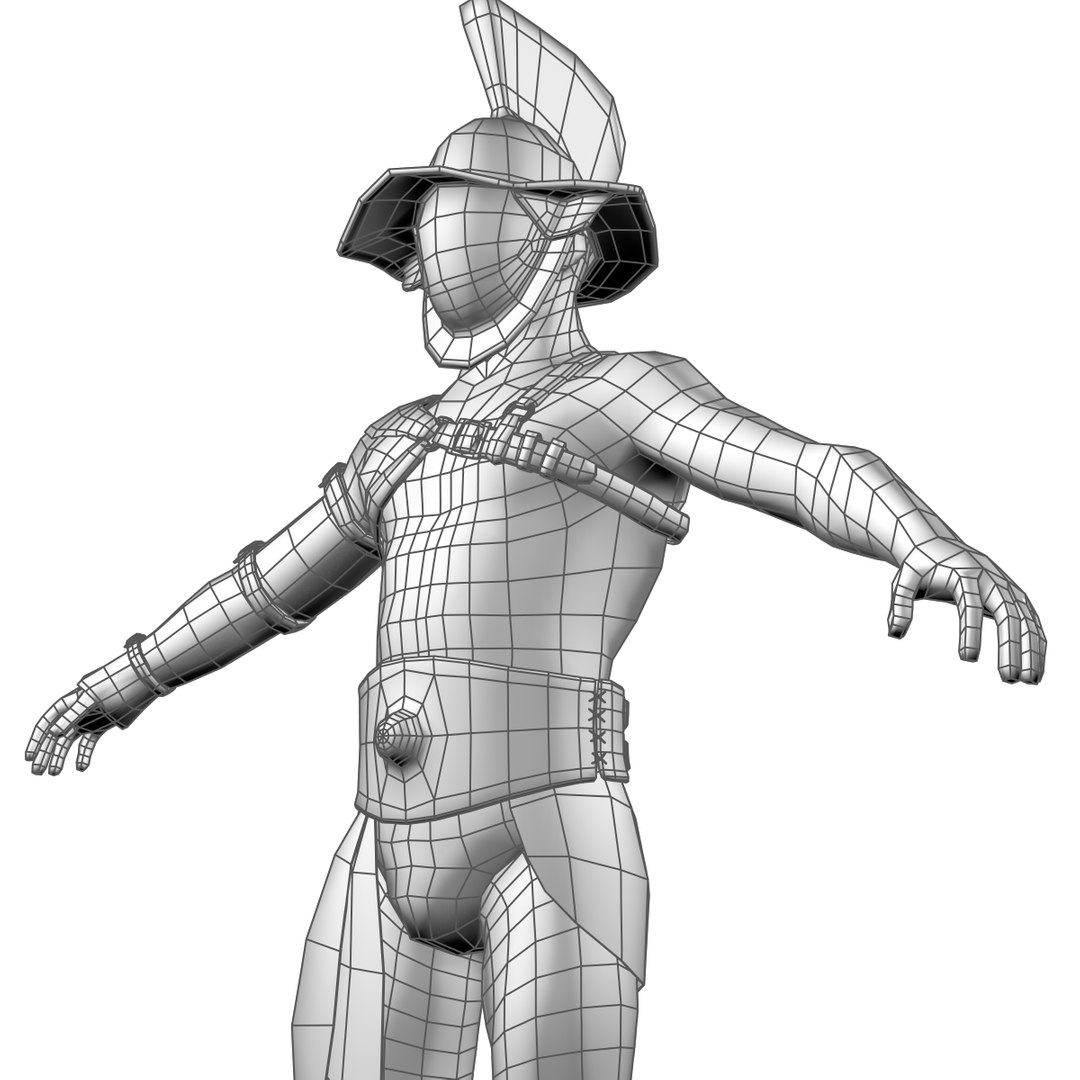 3d Model Roman Gladiator Armor