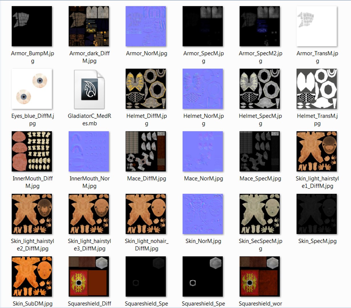 3d Model Roman Gladiator Armor