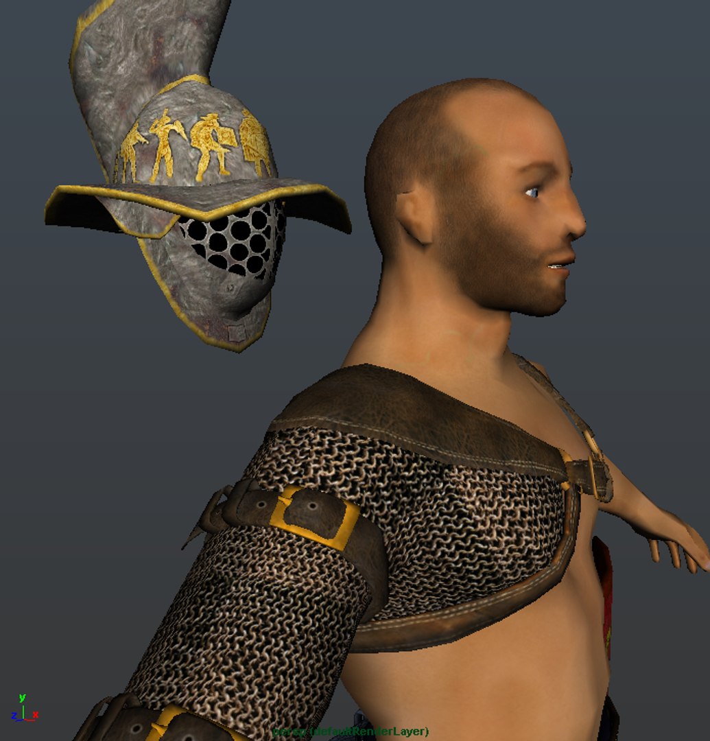 3d Model Roman Gladiator Armor