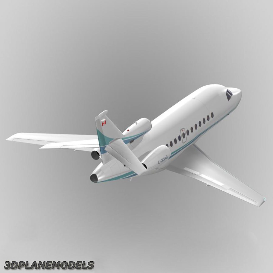 Dassault Falcon Business Jet 3d Model