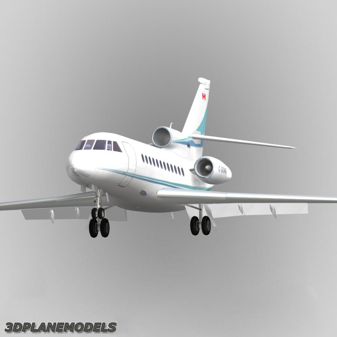 Dassault Falcon Business Jet 3d Model