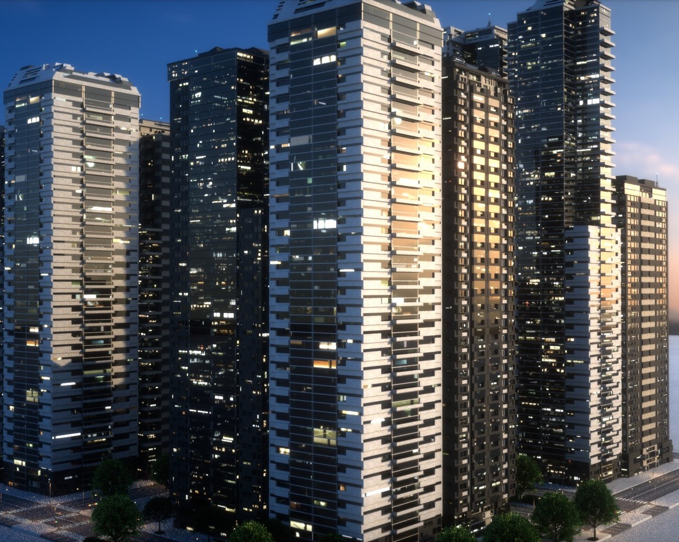 City Block Type B26 3D - TurboSquid 2092355