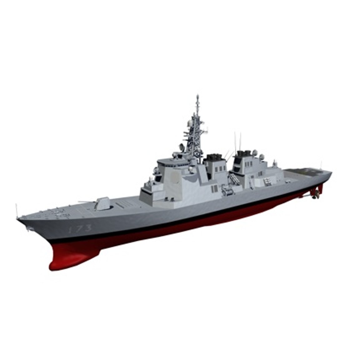 kongo class destroyer ddg 3d model