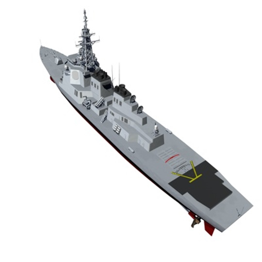 kongo class destroyer ddg 3d model