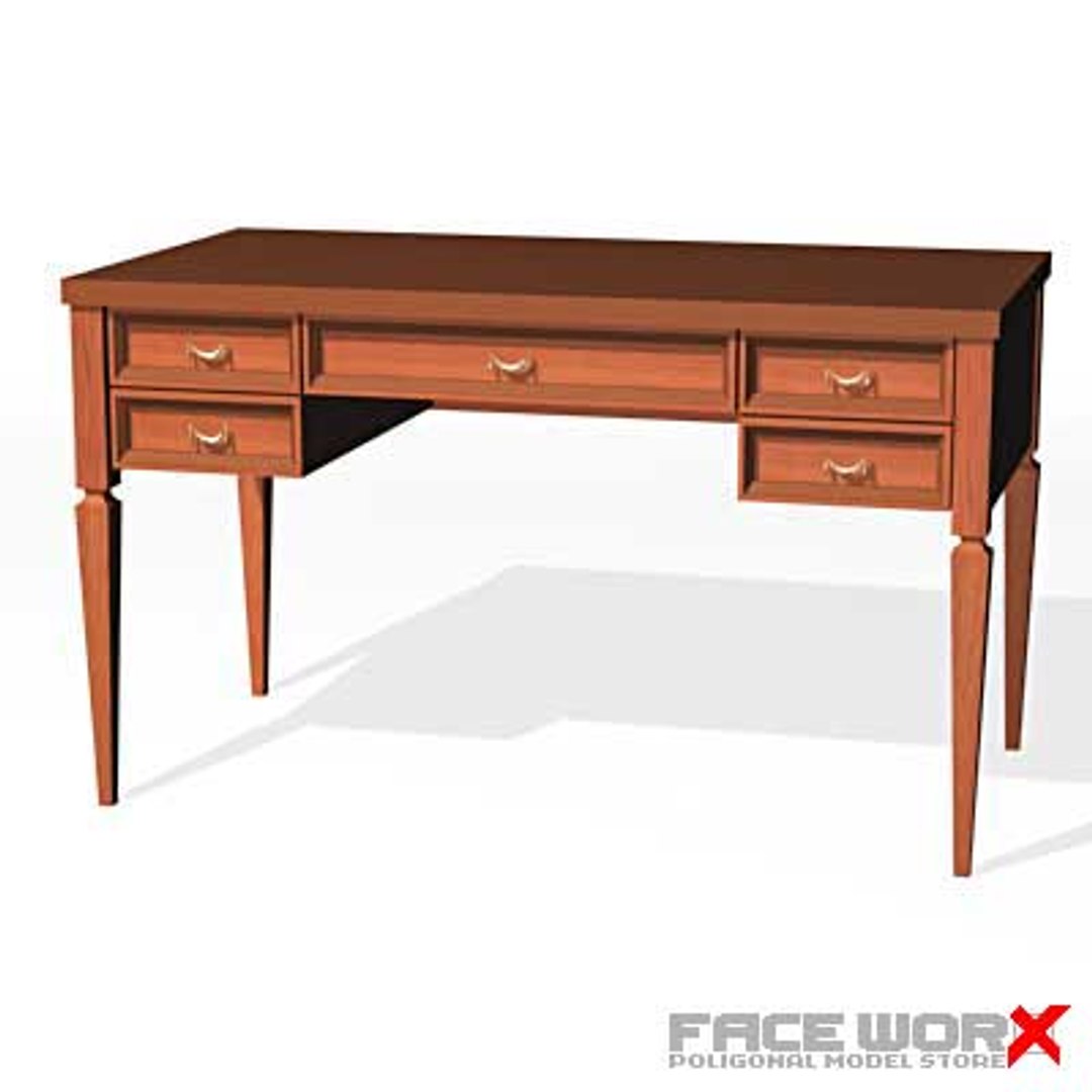 3d Desk Writing Model