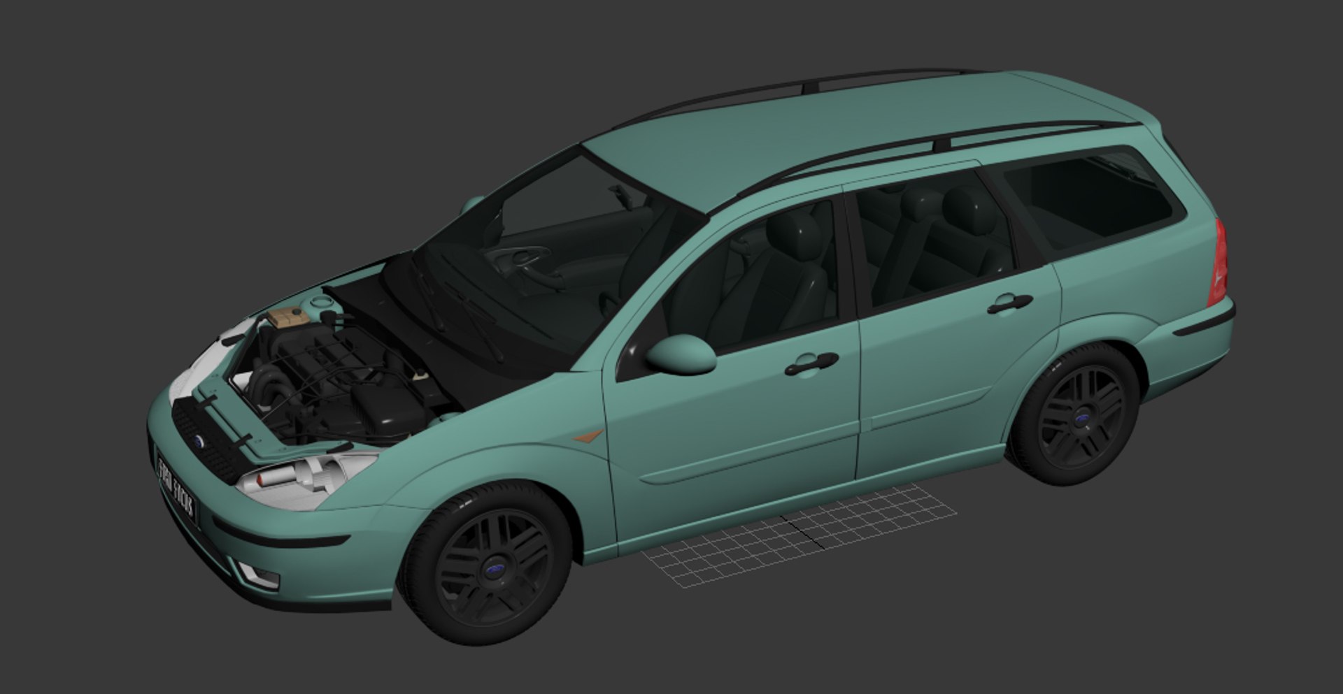 3D Ford Focus Estate 2004 - TurboSquid 2050735