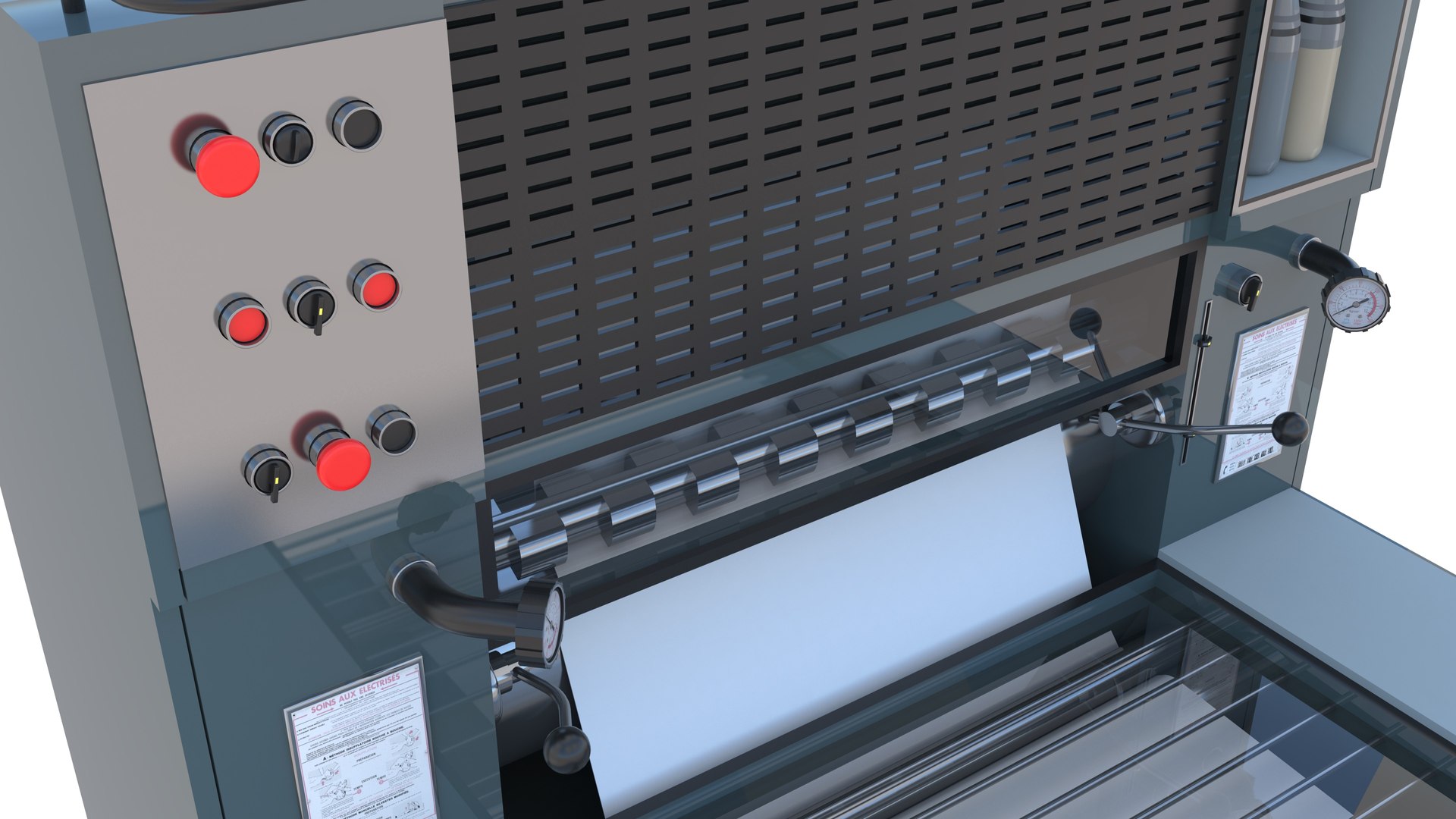 Ofset Printer 3D Model - TurboSquid 1762834