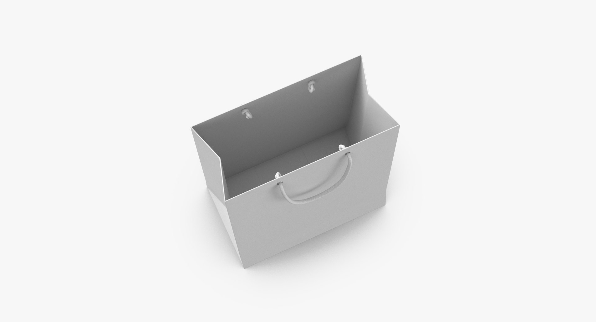 Paper Shopping Bag String 3D Model - TurboSquid 1195533