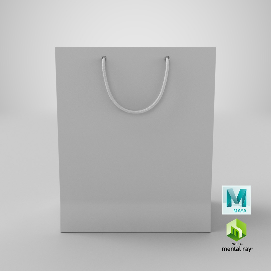 Paper shopping bag string 3D model - TurboSquid 1195533