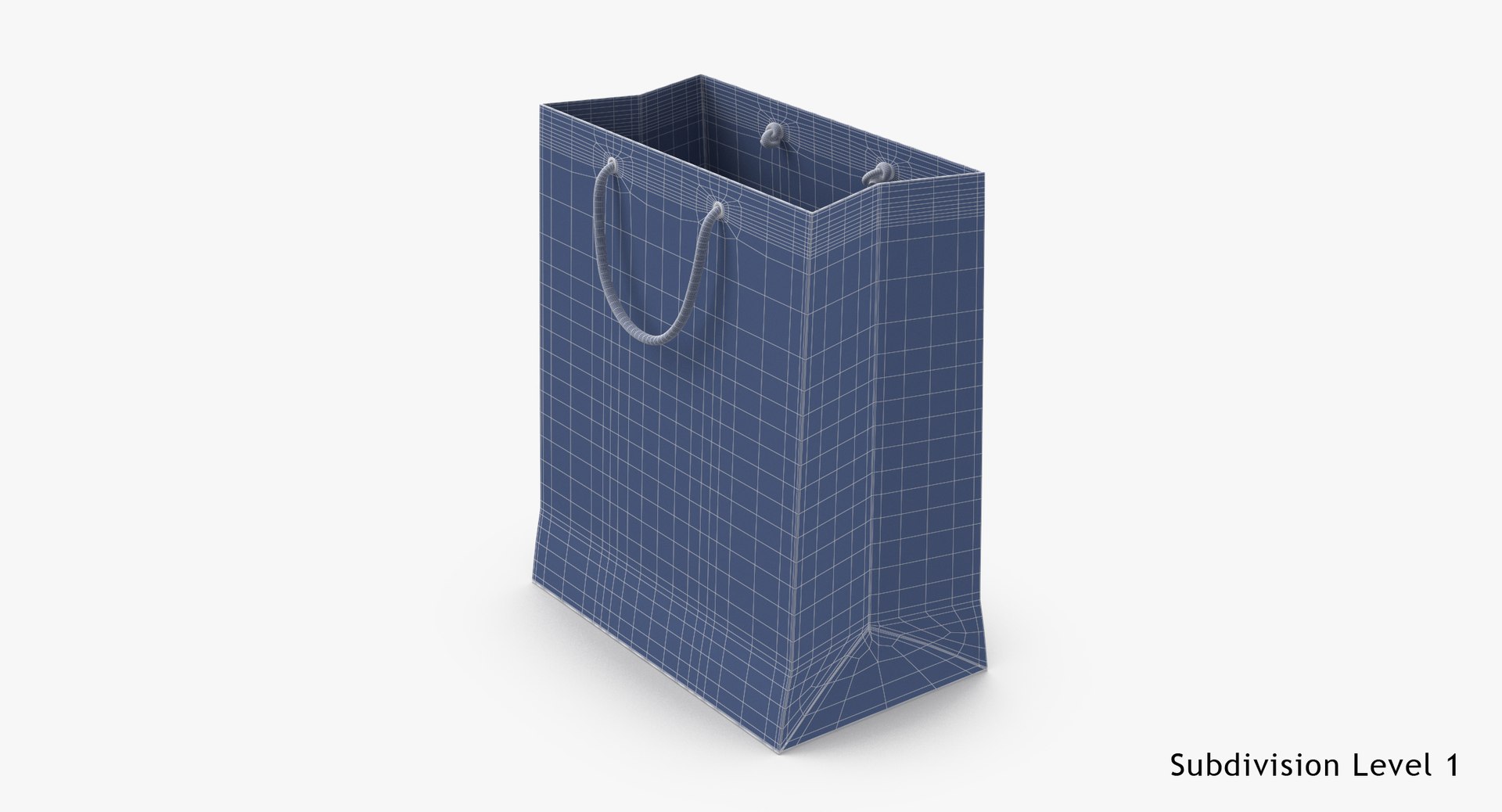 Paper Shopping Bag String 3D Model - TurboSquid 1195533