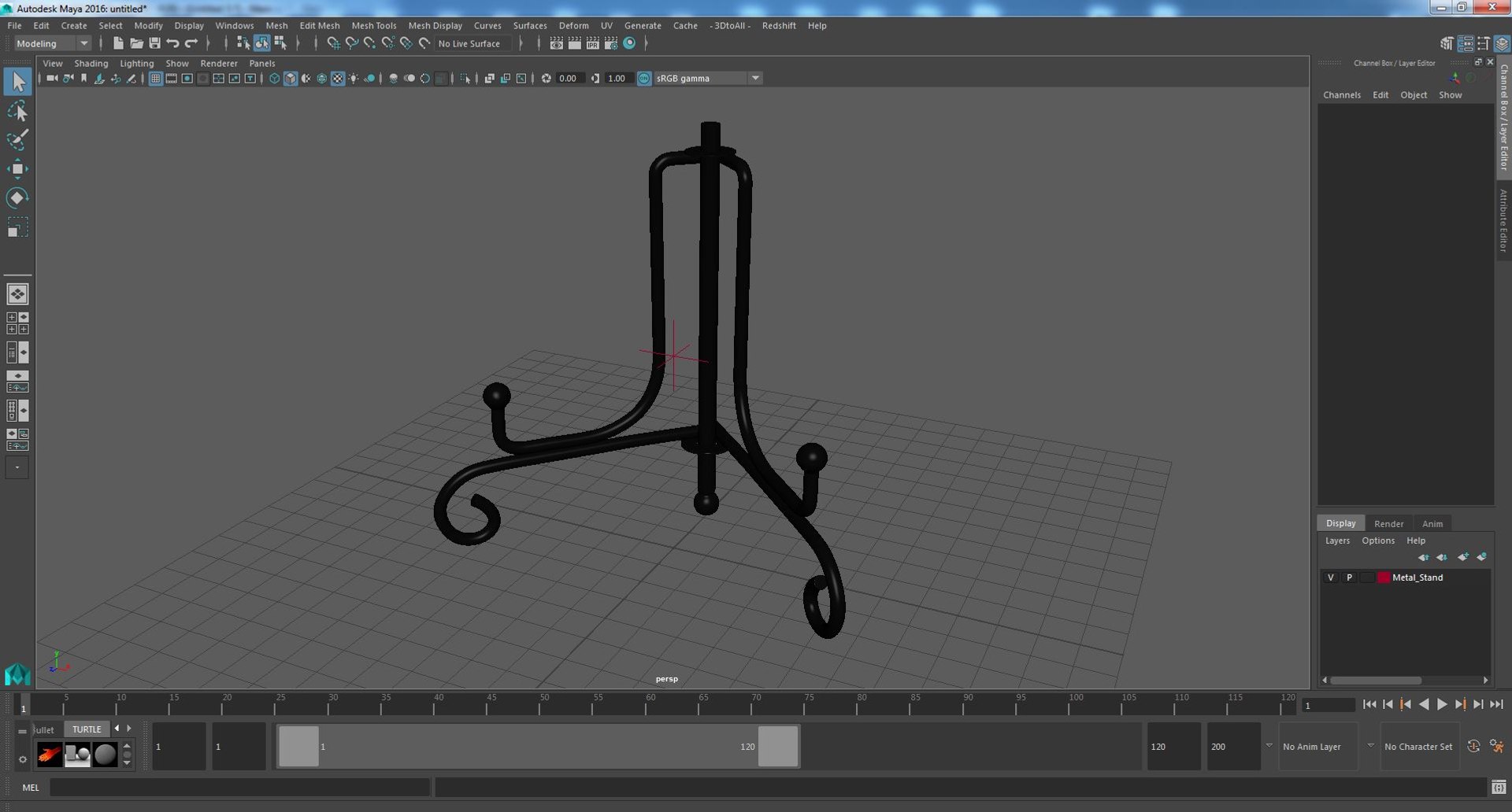 3D Model Metal Stand - TurboSquid 2151649