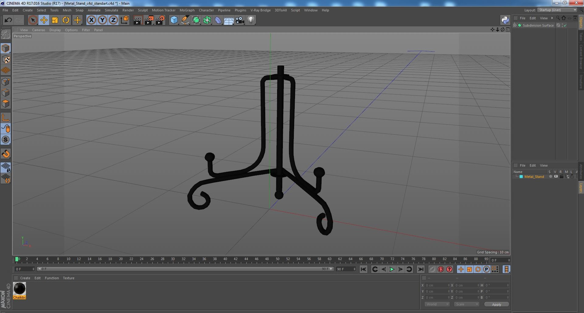 3D Model Metal Stand - TurboSquid 2151649