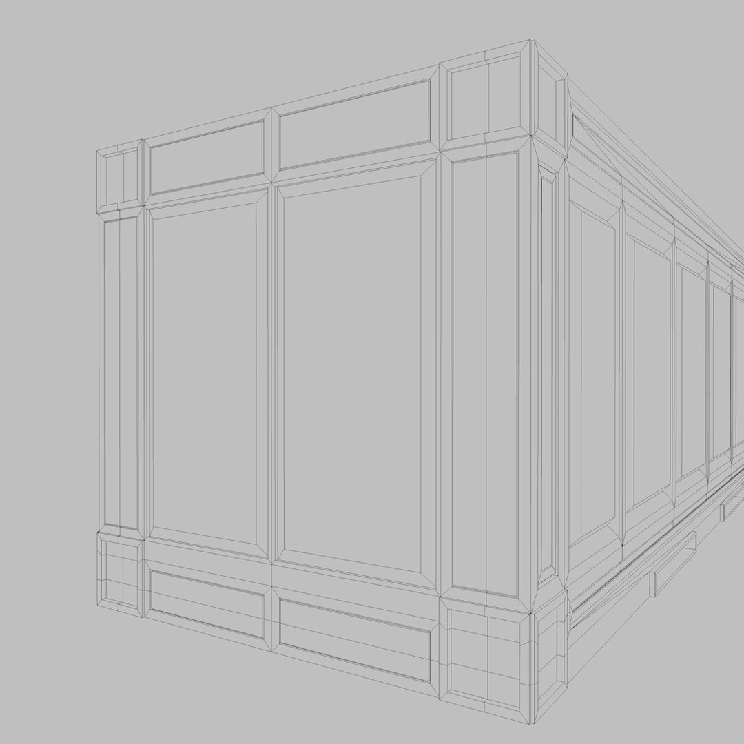Metal Shipping Crate C4d