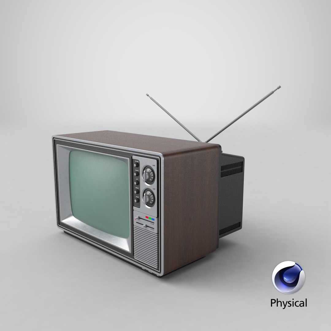 3D Retro TV Model - TurboSquid 1900603