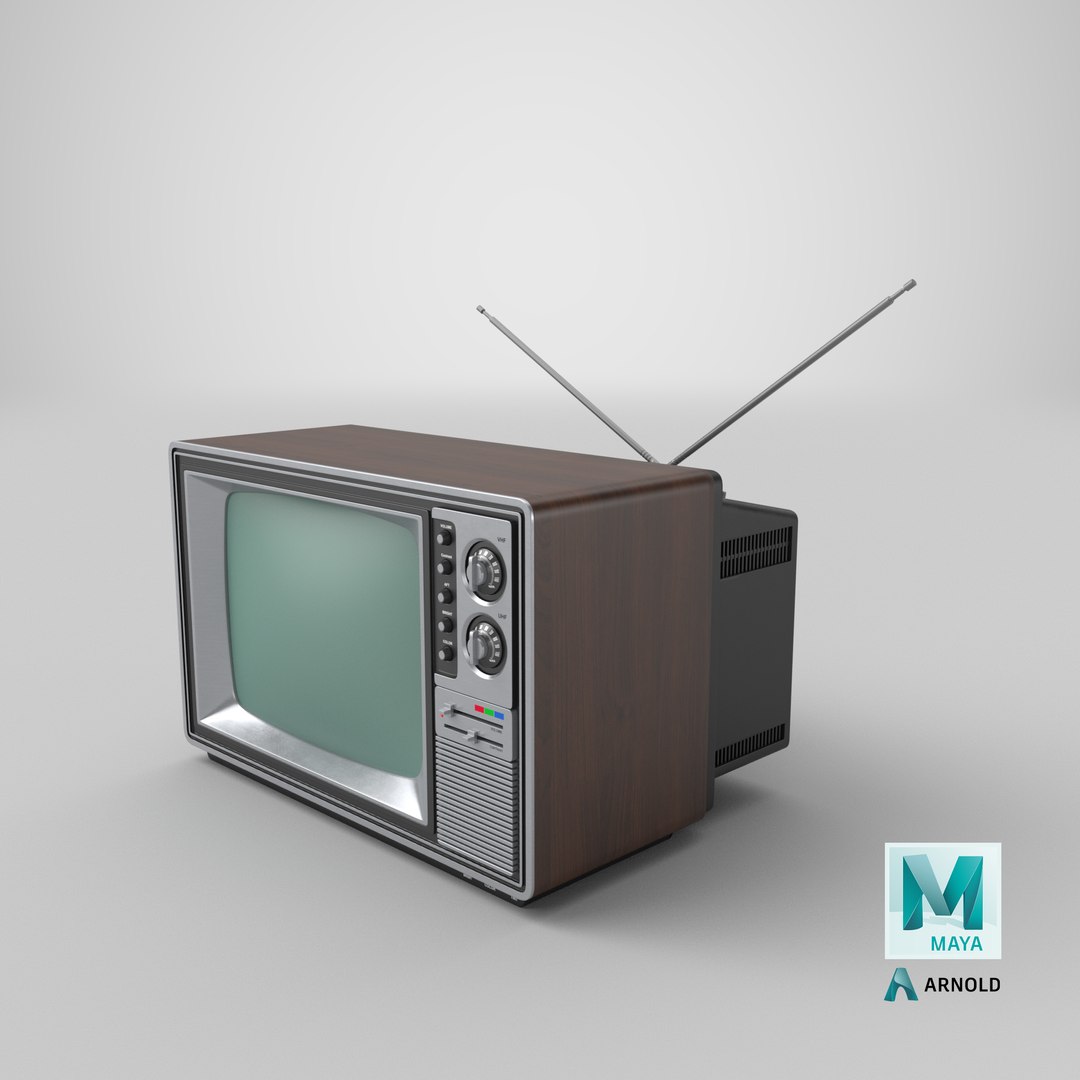 3D Retro TV Model - TurboSquid 1900603