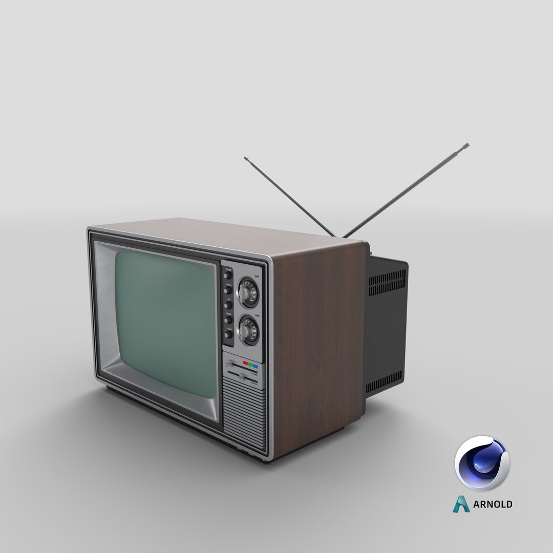3D Retro TV Model - TurboSquid 1900603