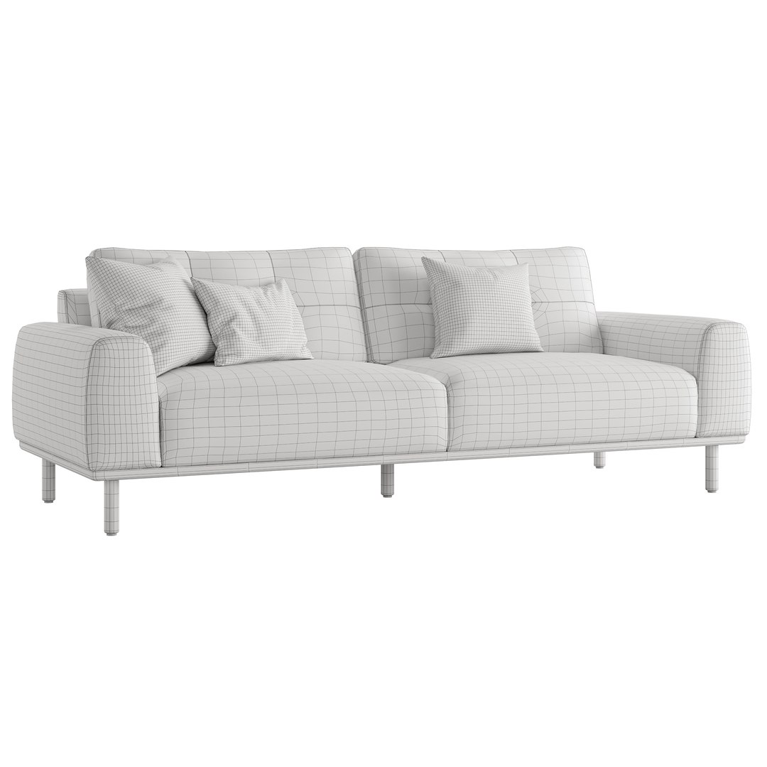 Travis Straight Sofa 3D Model - TurboSquid 2525113