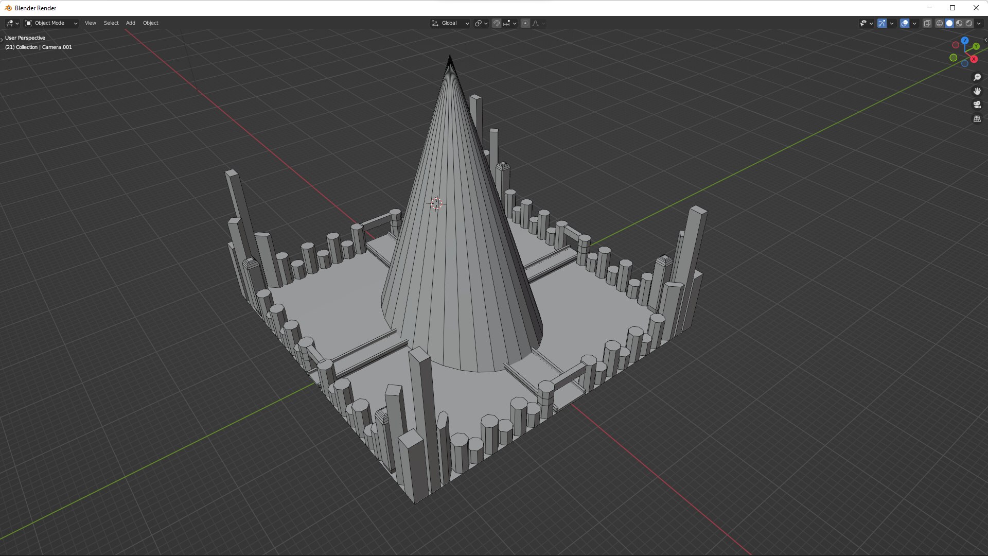 Pyramid with Fence 3D model - TurboSquid 1988098