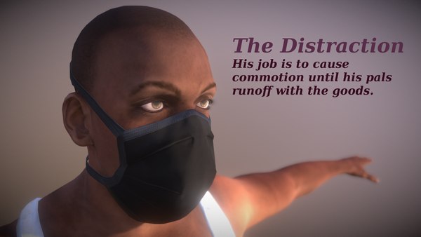 modelo 3d The Distraction - Realistic Game Ready Human Character ...