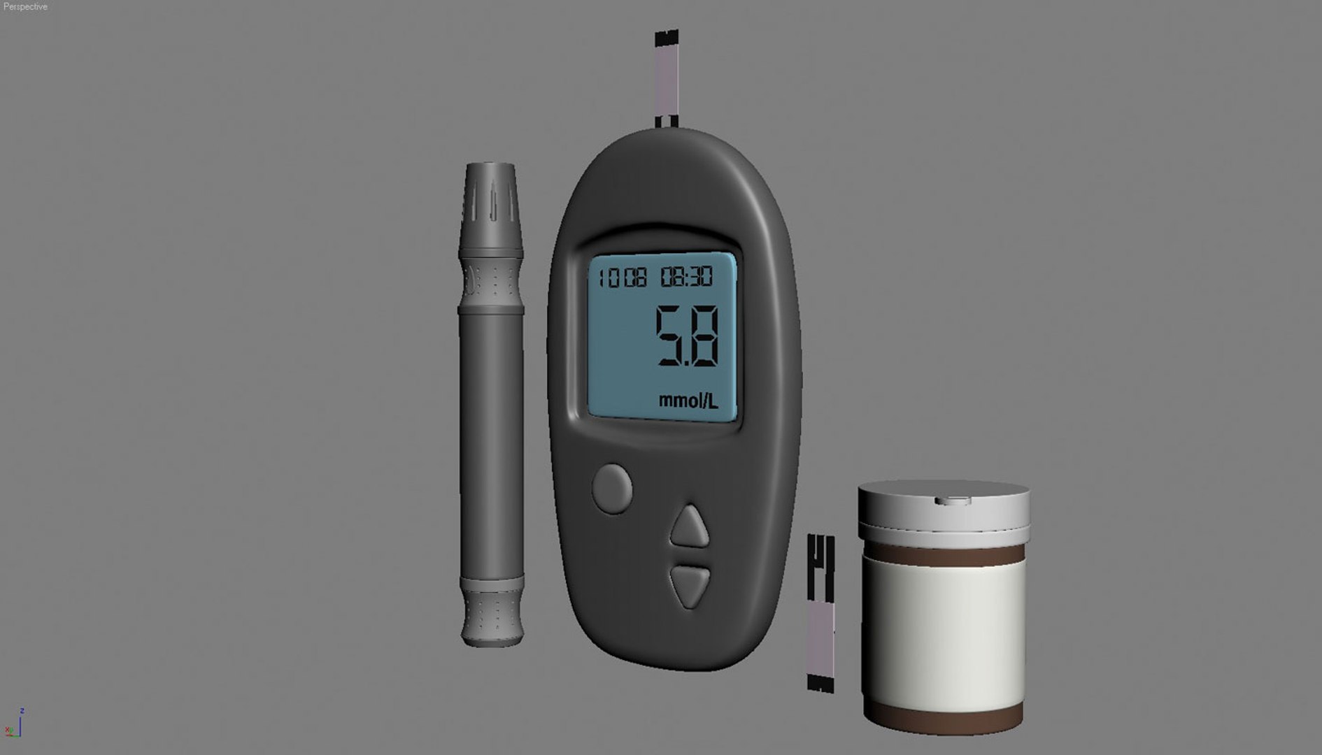 Blood Sugar Glucose Monitoring 3D Model - TurboSquid 1386538
