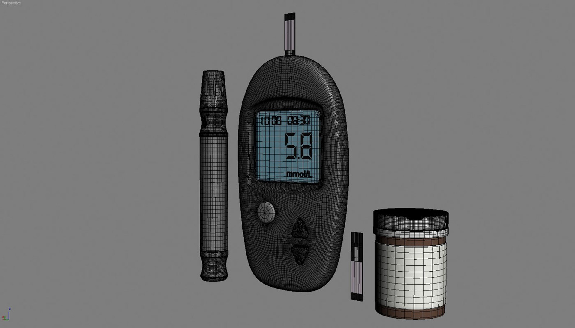 Blood Sugar Glucose Monitoring 3D Model - TurboSquid 1386538