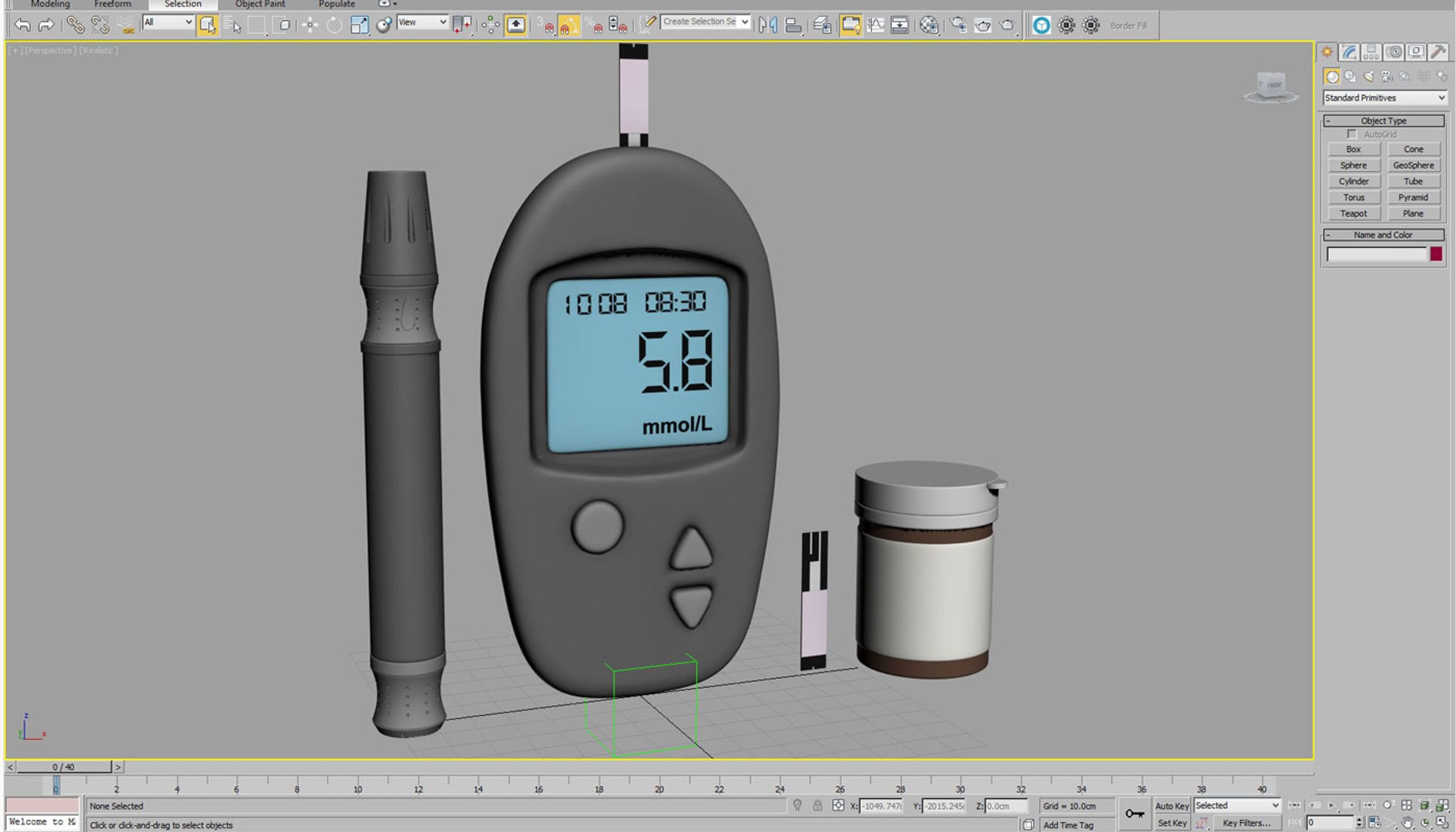 Blood Sugar Glucose Monitoring 3D Model - TurboSquid 1386538
