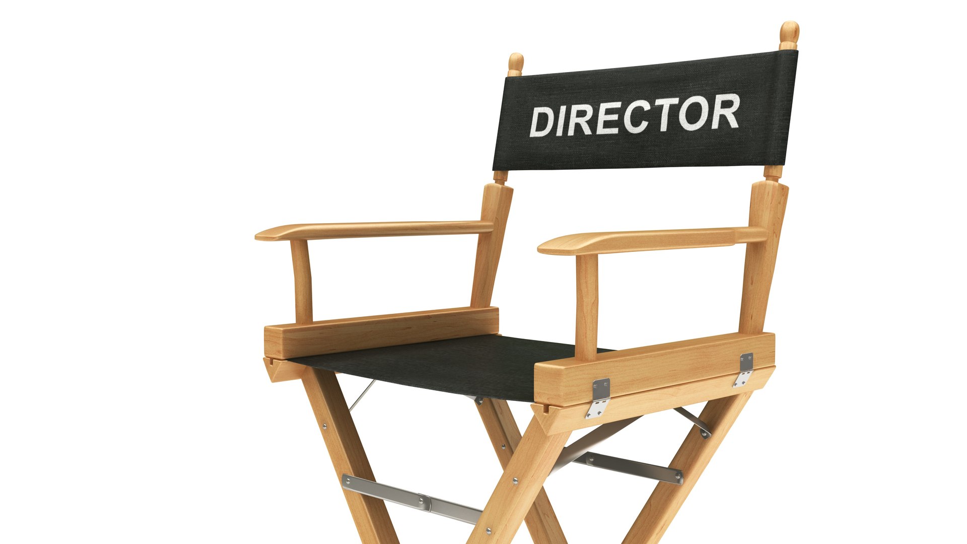 3D Tall Director Chair With Text - TurboSquid 2232517