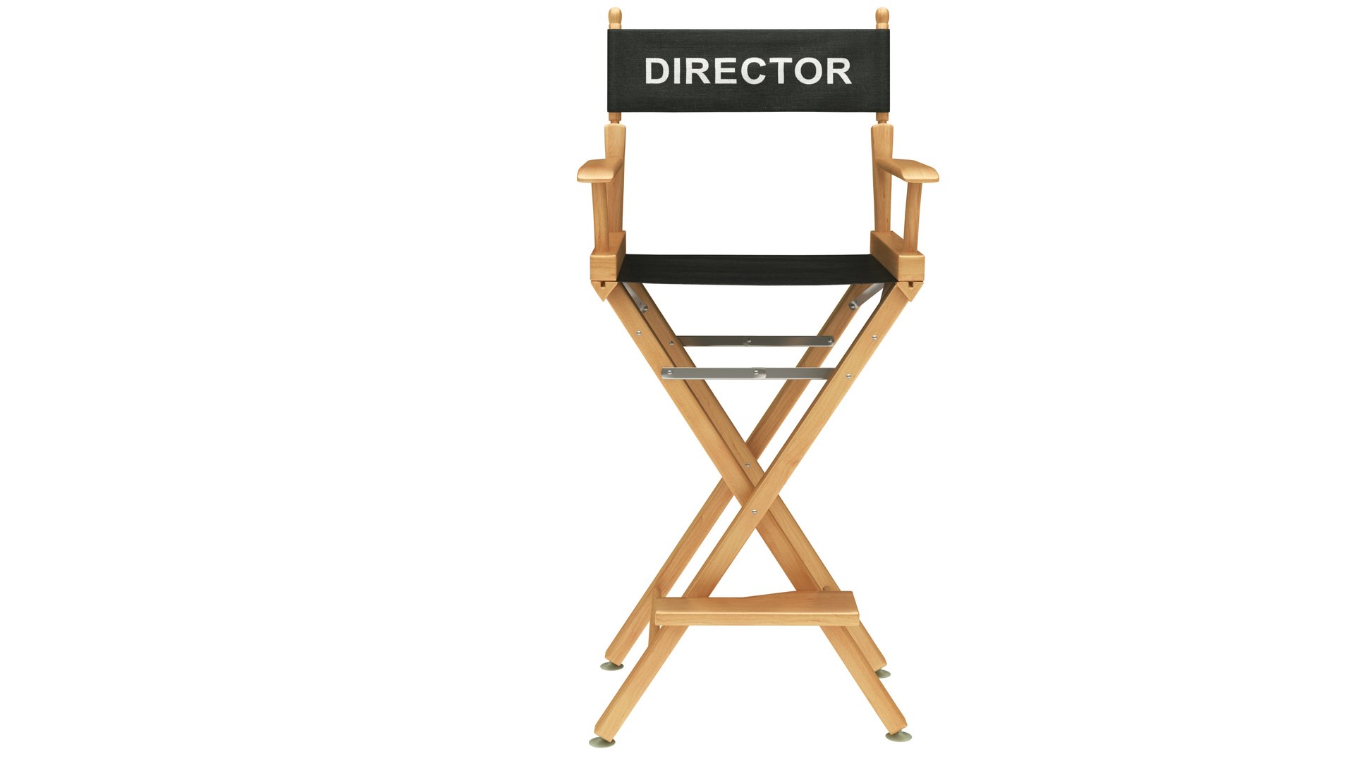 3D Tall Director Chair With Text - TurboSquid 2232517