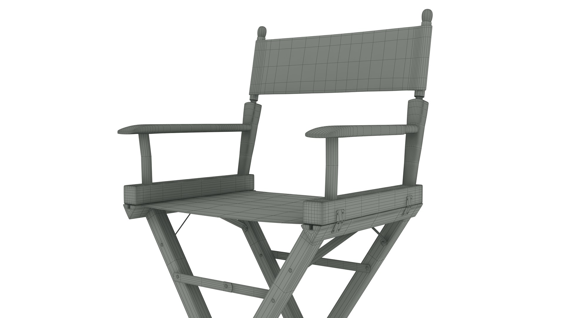 3D Tall Director Chair With Text - TurboSquid 2232517