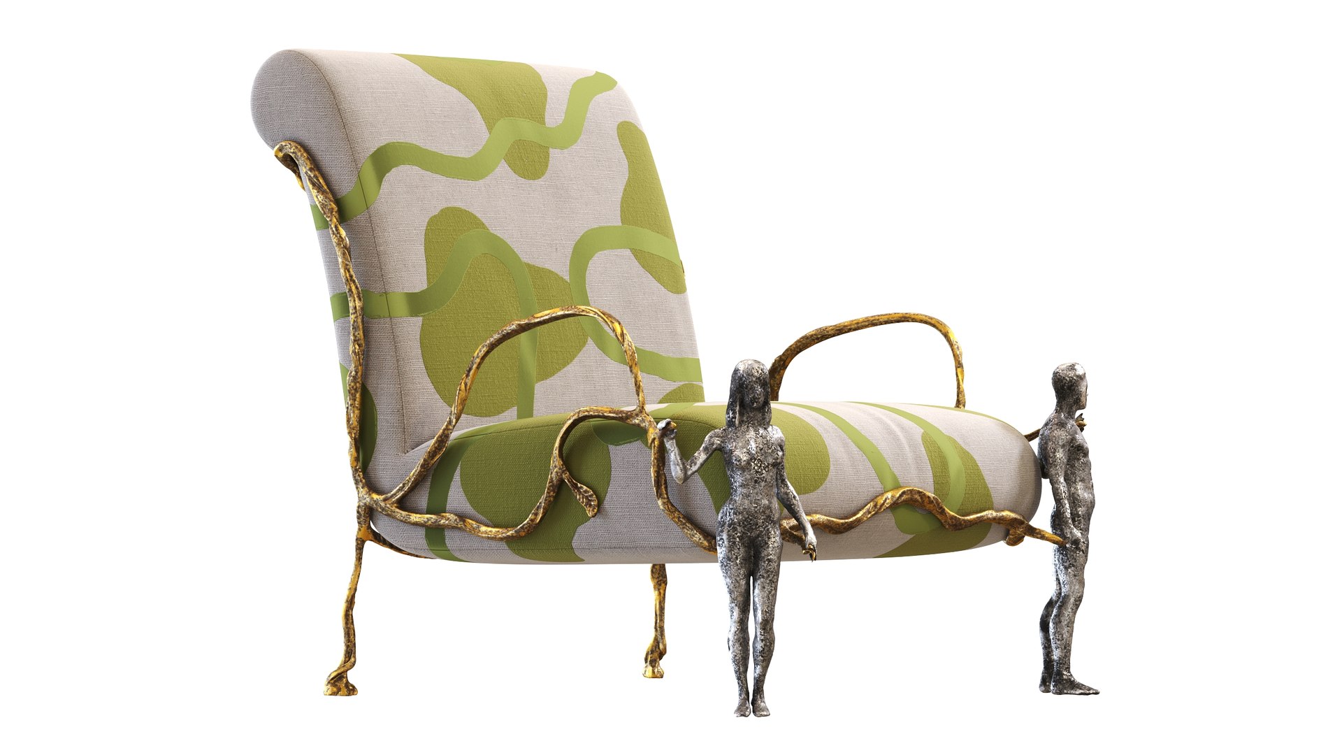 Mattia Bonetti Armchair Elle And Lui 3D Model - TurboSquid 2027354