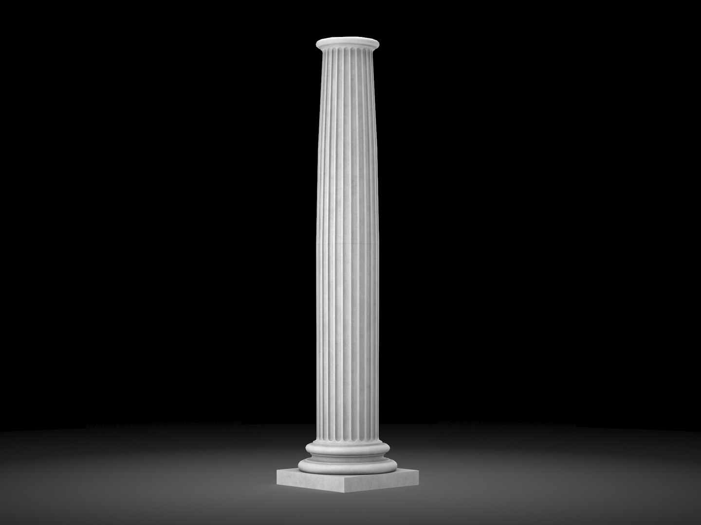 Fluted Column 3D Model - TurboSquid 1829004