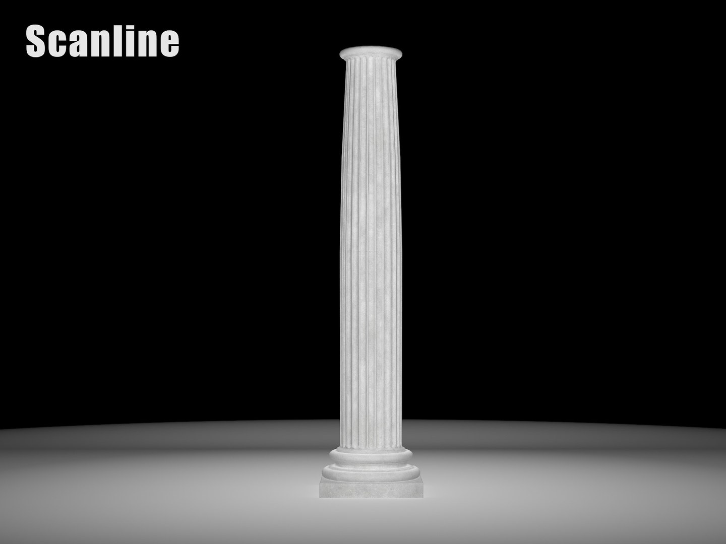 Fluted Column 3D Model - TurboSquid 1829004