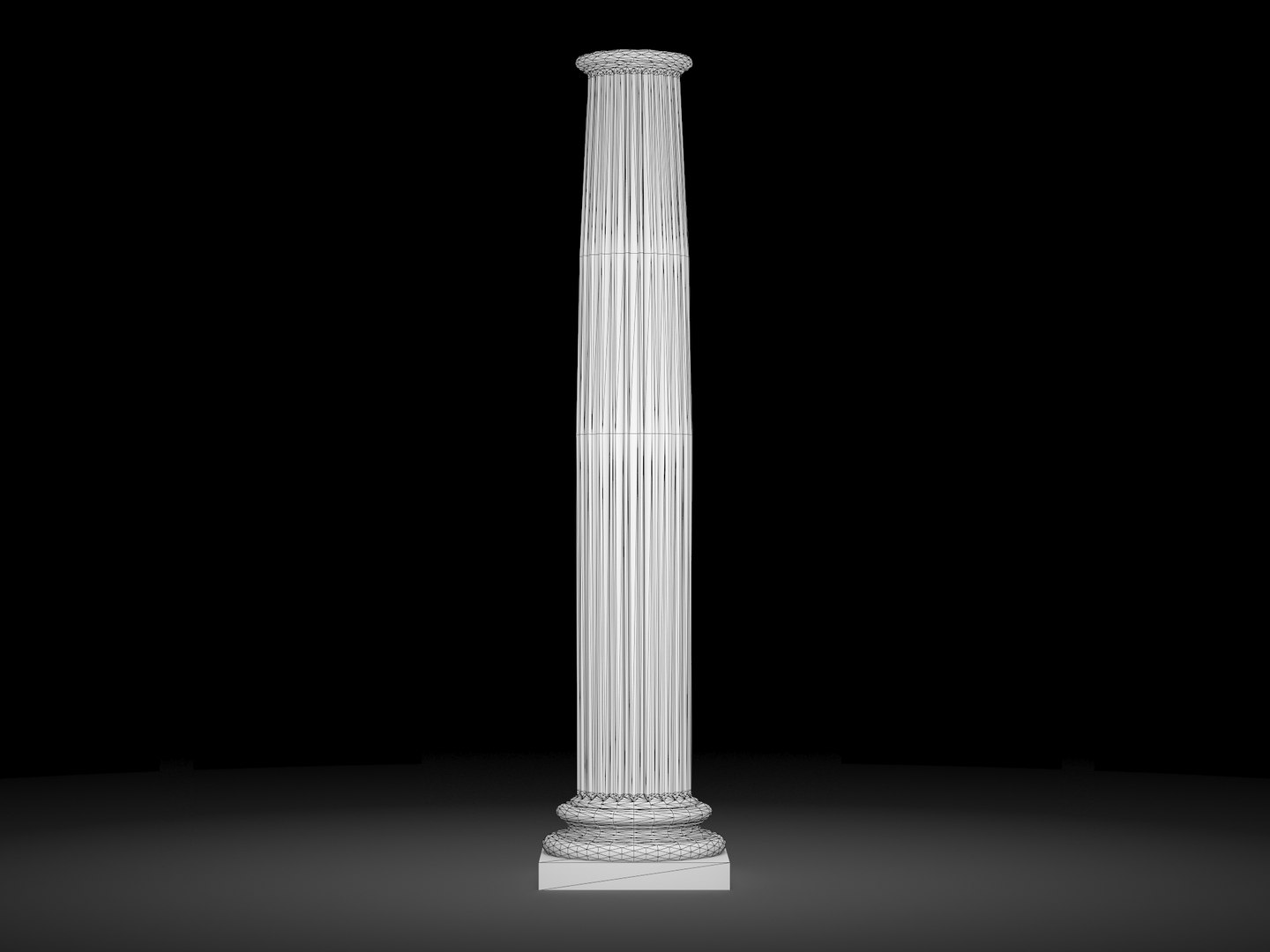 Fluted Column 3D Model - TurboSquid 1829004