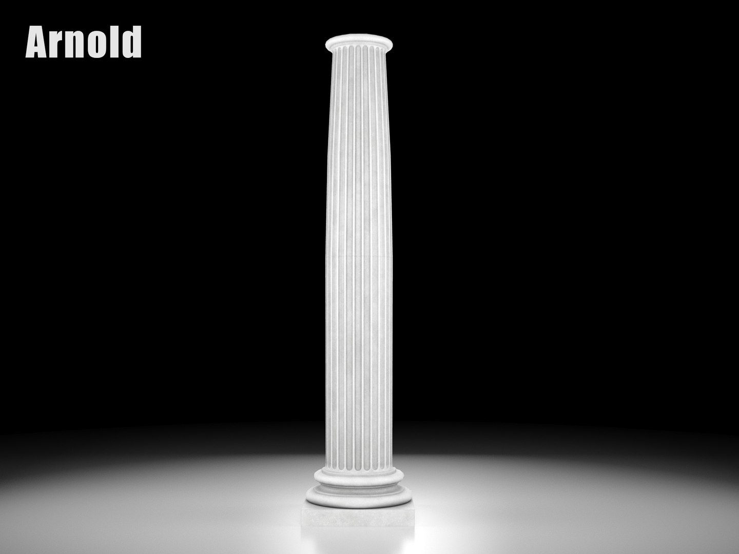 Fluted Column 3D Model - TurboSquid 1829004